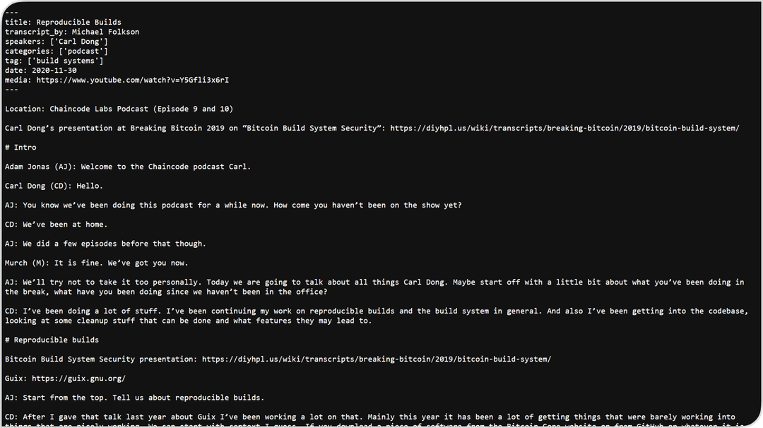 Bitcoin Transcripts Reviews